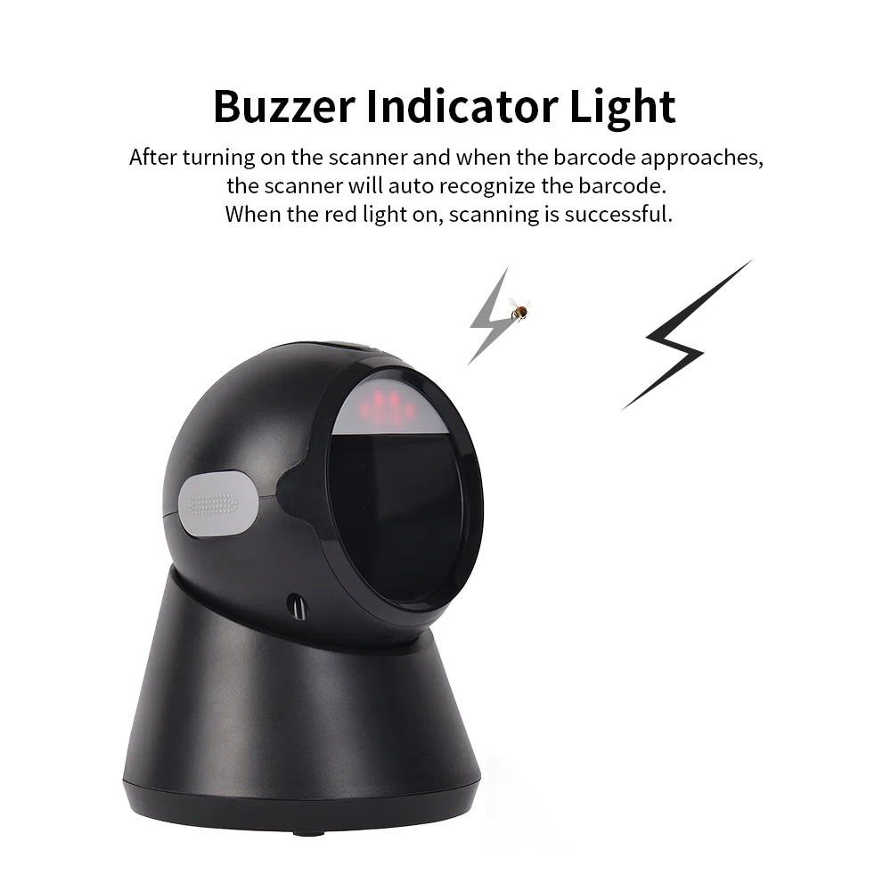 2d Barcode Scanner With Usb Interface & 2-year Warranty - Black