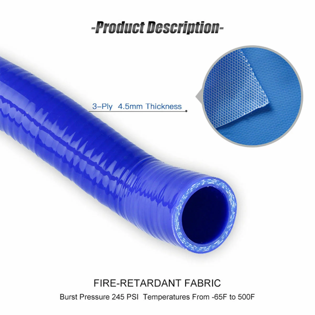 Colorful 45 Degree High Pressure Armid Reinforced Silicone Hose - Buy ...