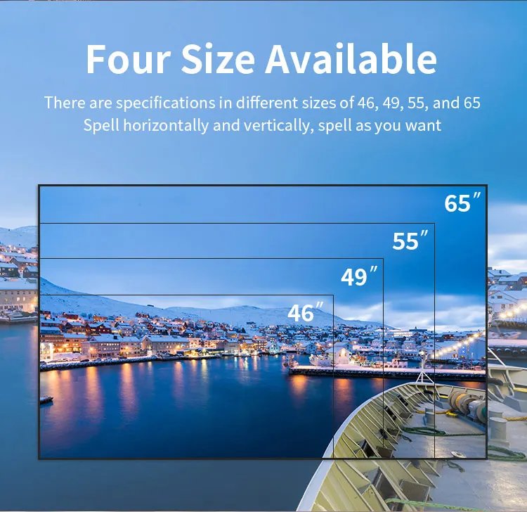 55 Inch 4k Indoor Video Wall 2x2 3x3 Mount Advertisement Display ...