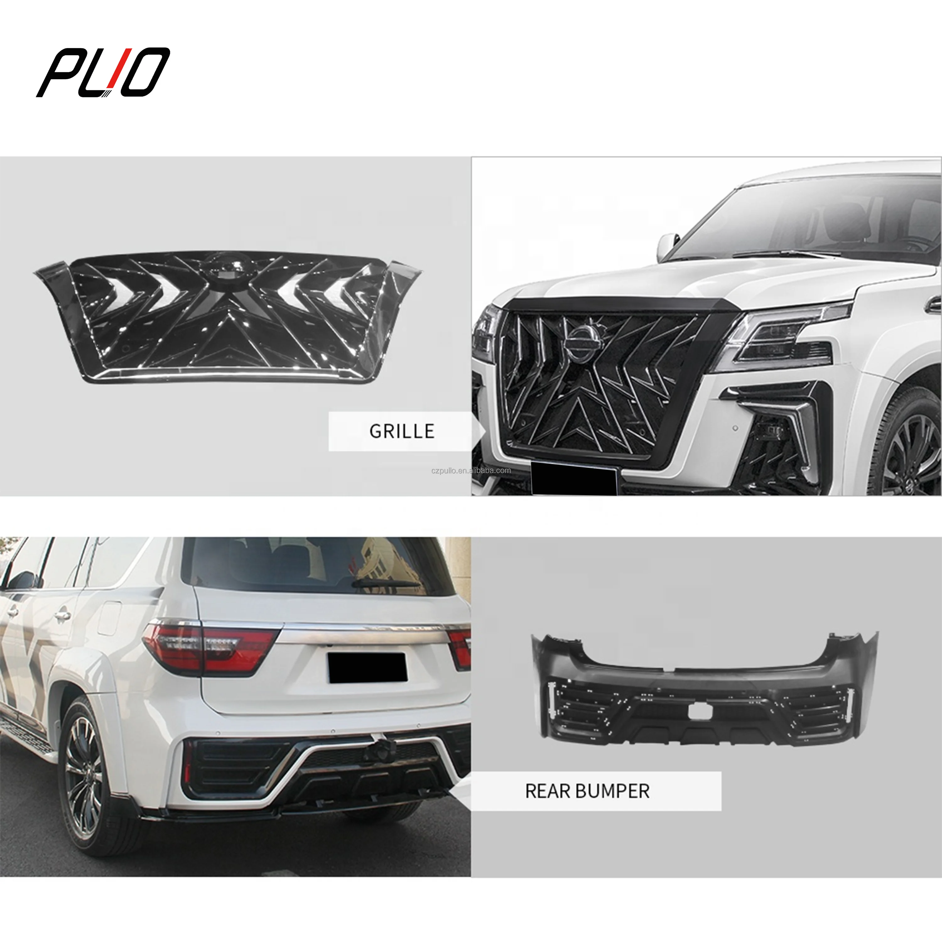 High Quality Car Body Kit For Nissan Patrol Y61/y62 2010-2020 Upgrade To Black Hawk Style ...