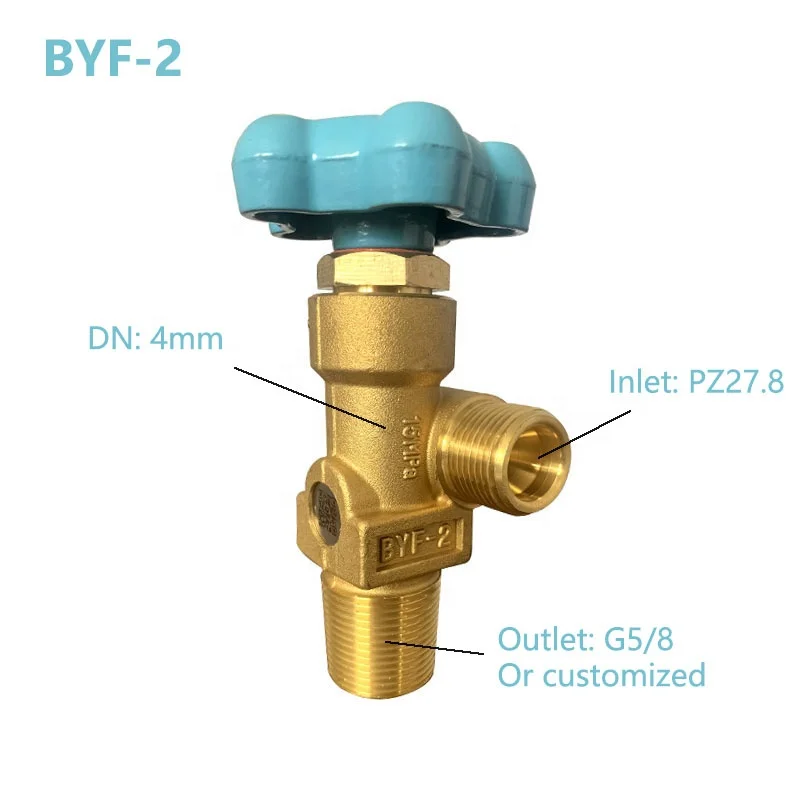Gas Cylinder Valve E25 Co2 Byf-2 Brass Carbon Dioxide Liquefied Lpg Gas ...