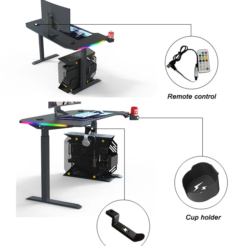 Wholesale Ergonomic Motor Electric Adjustable Standing Computer Desk ...