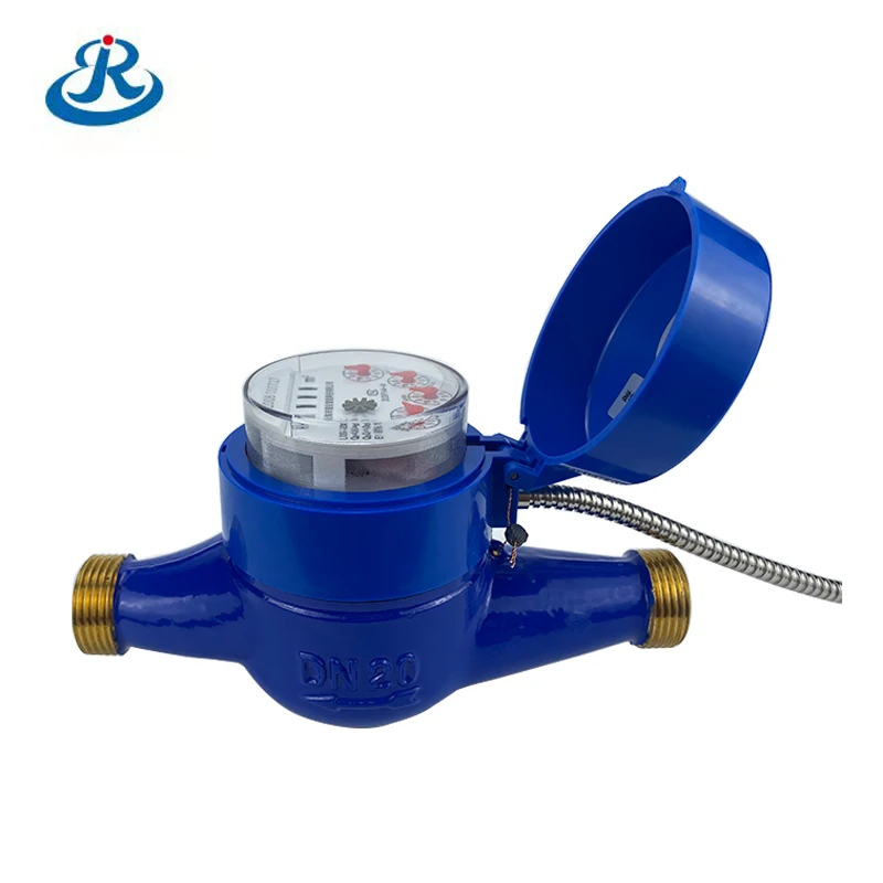 3/4 Inch Modbus RTU Remote Photoelectric Smart RS485 Water Meter Brass ...