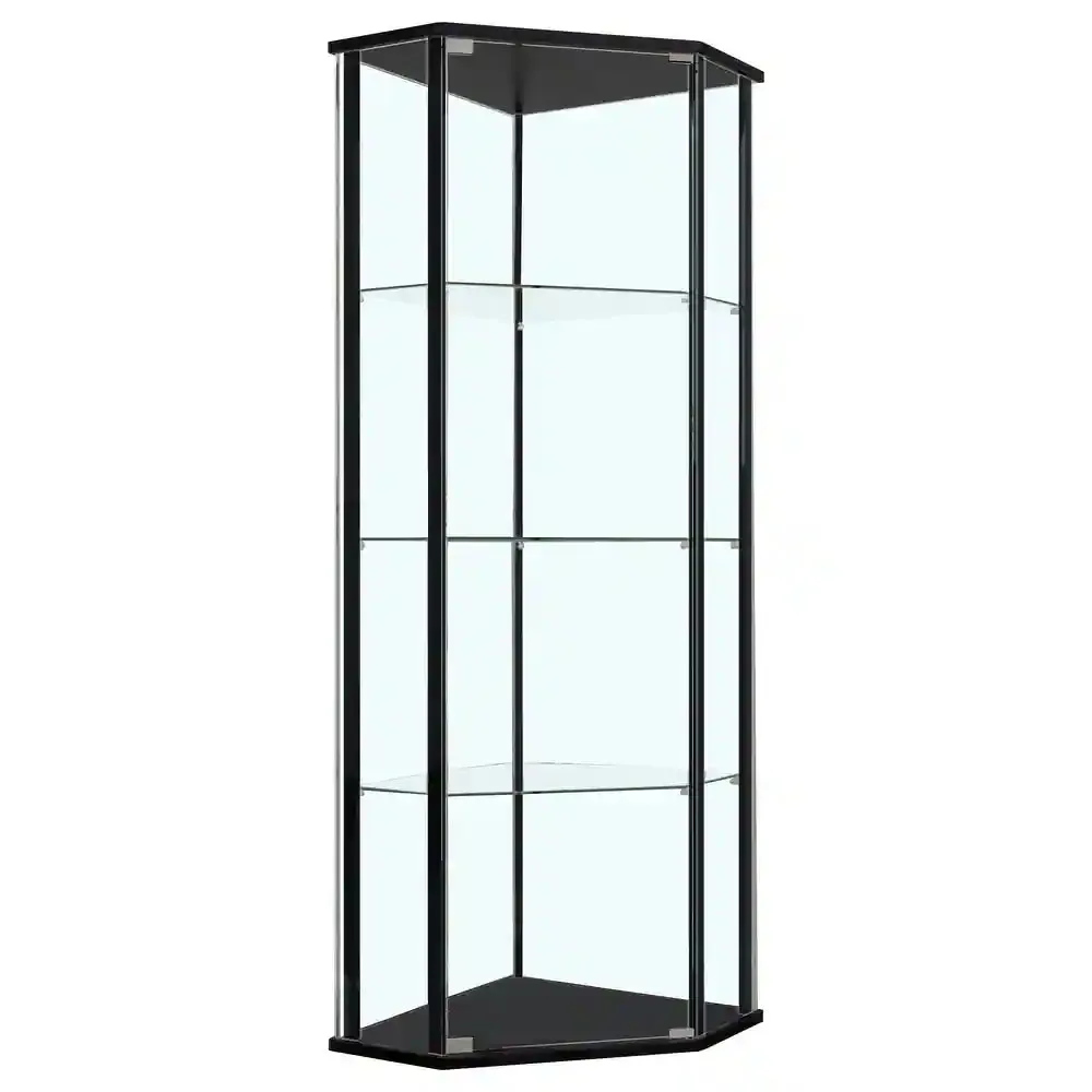 HIKUYA Hexagonal Tower Display Case - Customizable Glass Cabinet