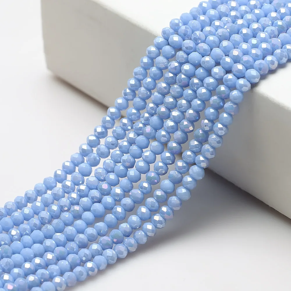 Jc Wholesale Crystal Beads 4mm 6mm Rondelle Ab Color Beads For Jewelry ...