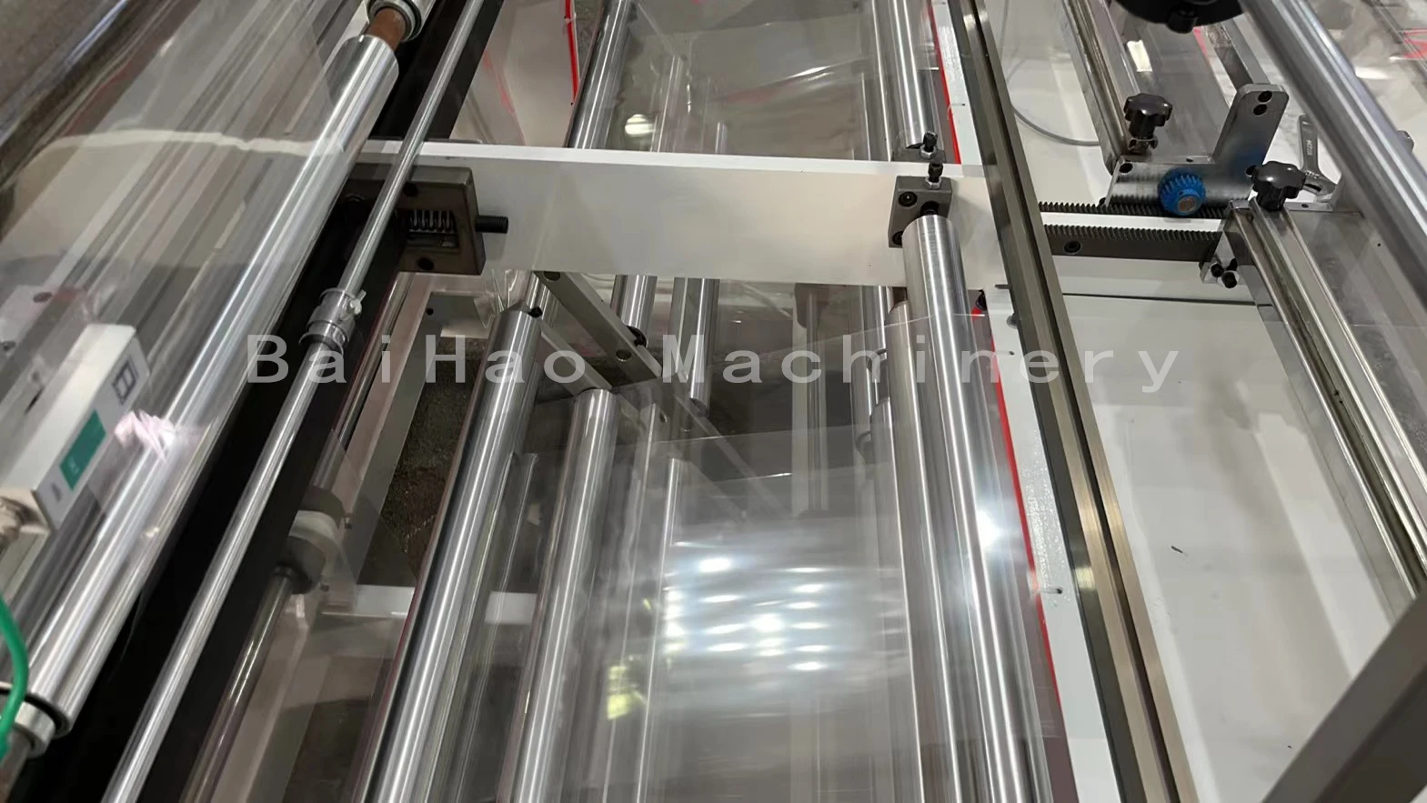 Automatic Double Lines Opp Bopp Pe Pp Side Sealing Bag Making Machine ...