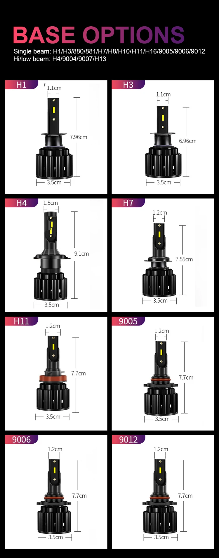 Auto Lighting Systems 6000K 12V 1860 Led Light 50W 10000LM
