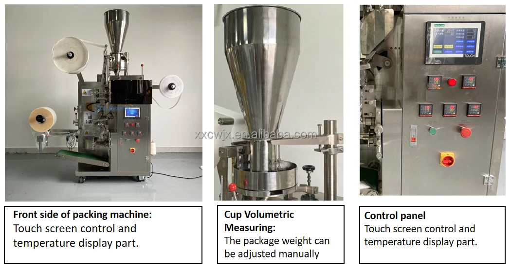 50G 100G Sachet Spice Tea Powder Food Flour Coffee 3 Side Packaging ...