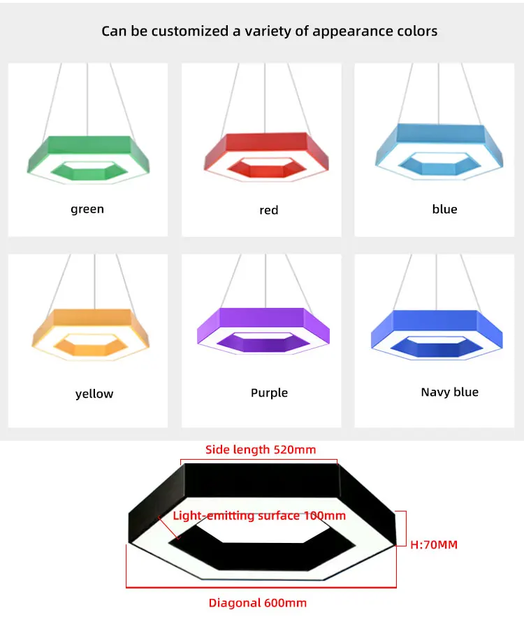 Hexagon LED Pendant Lights - Stylish & Efficient Lighting