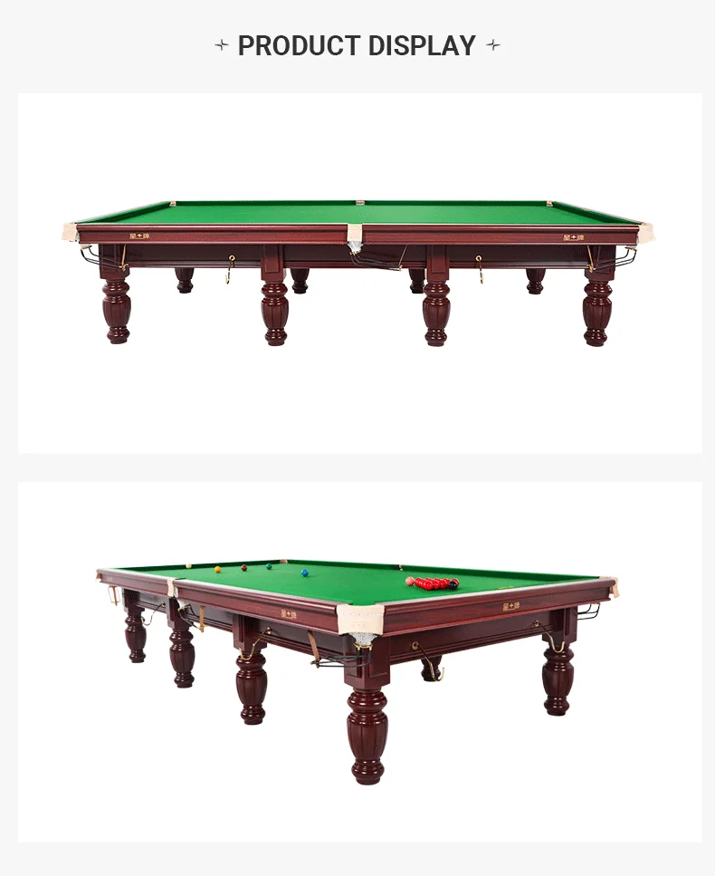Steel Block Standard Specification of Snooker Table Star 12 Ft Full ...