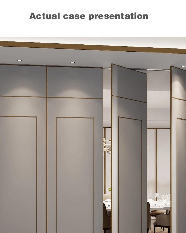 Push-pull Folding Multifunctional Silent Activity Partition Wall Hotel ...