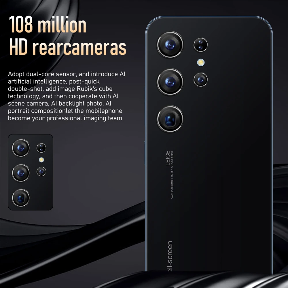 S23 Ultra 5g Smartphone,7.3" Incell Hd Display,16gb + 1tb,Android 13.0 ...