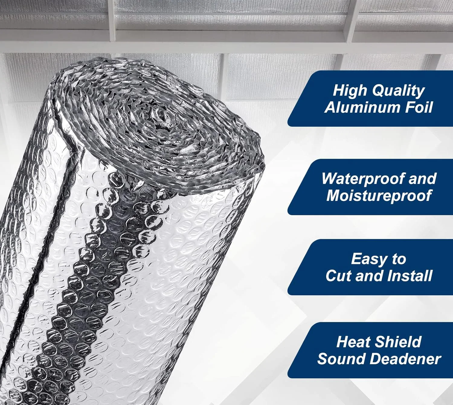Modern Single Bubble Foil Insulated Aluminum LDPE Square Sarking Roof ...