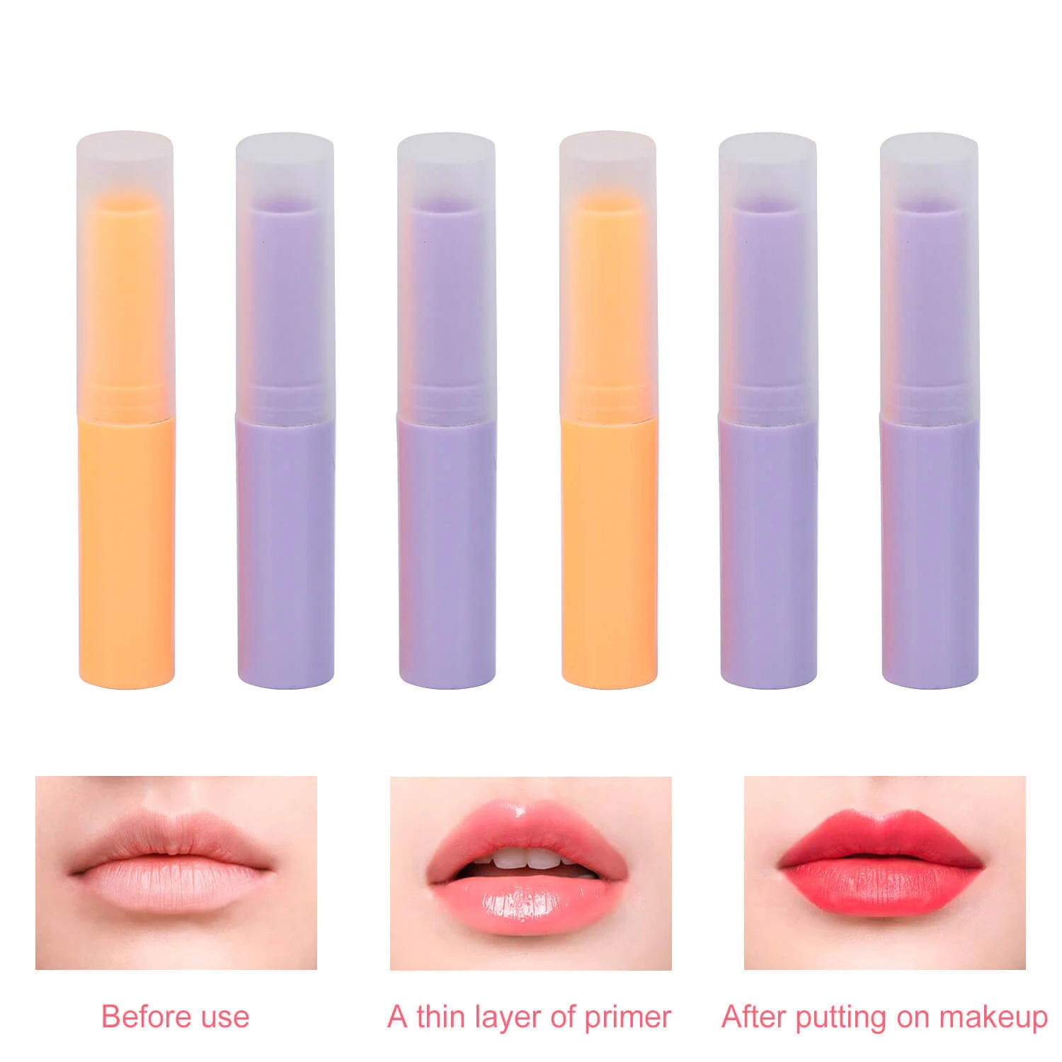 4 Flavors Strawberry Lip Balm - Natural Long Lasting Care