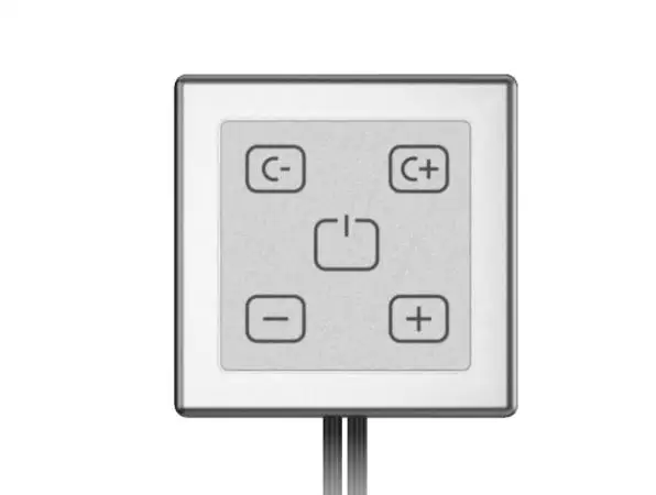 TS25 55x55x7.5mm 12V Max 3A Double LED Dimmer Inductive Puck Lights ...