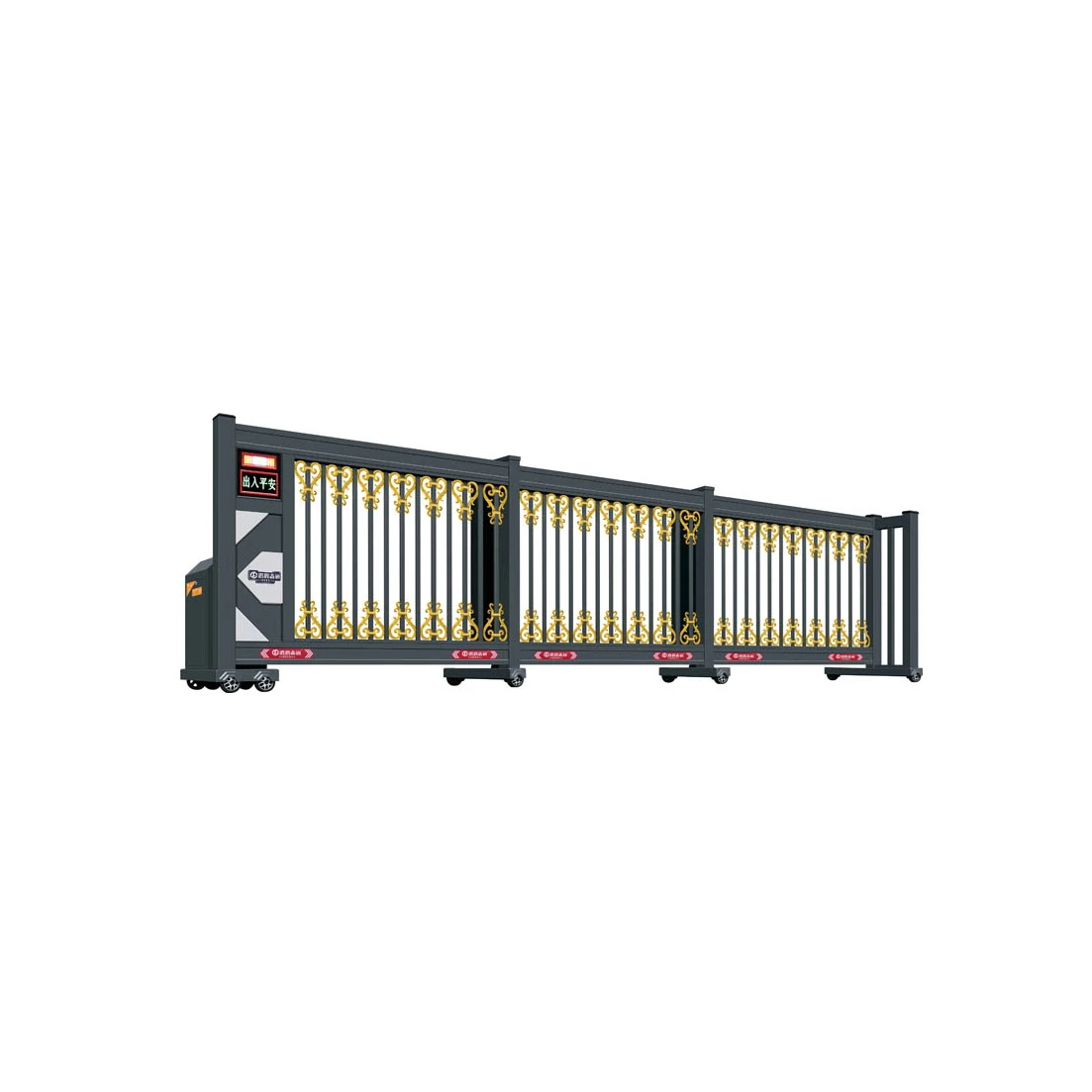 High Quality Security Driveway Folding Main Gate Automatic Sliding ...