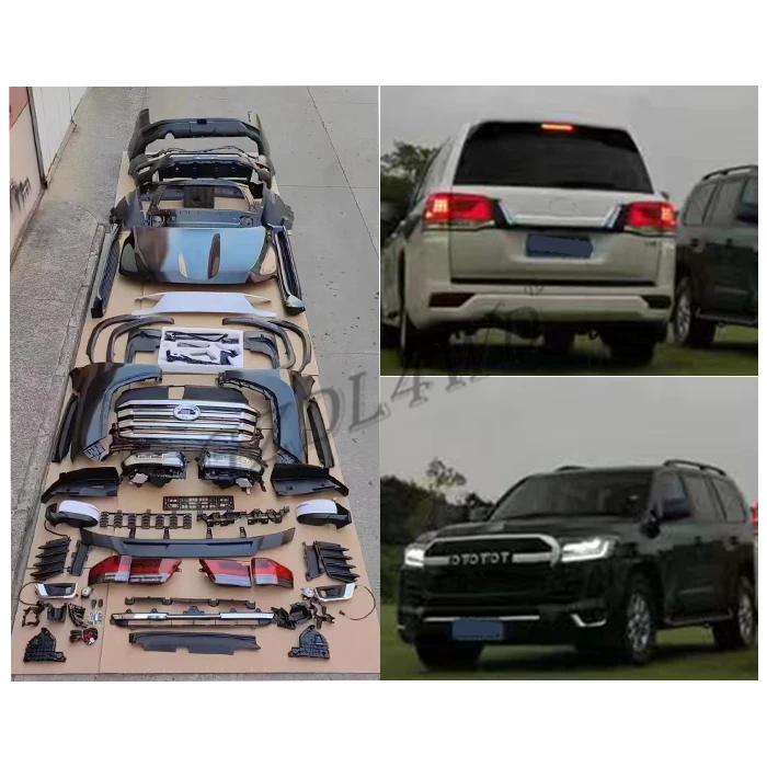 4x4 Abs Front Bumper Front Grill Upgrade Body Kit For Land Cruiser ...