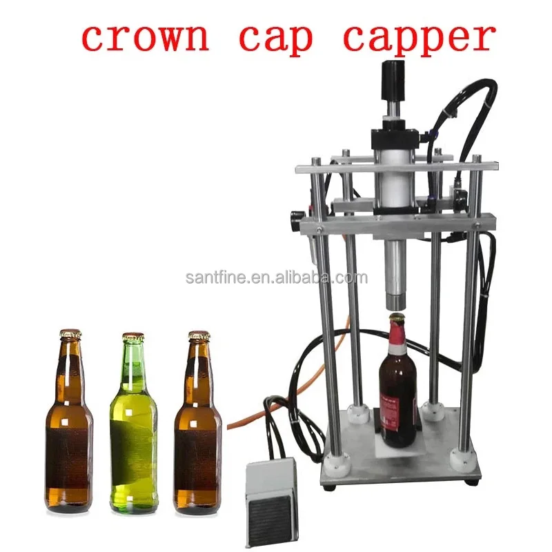 Customized Desktop Full Pneumatic Glass Vinegar Beer Bottle Cap ...