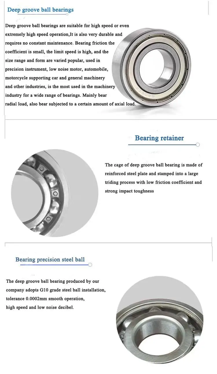 HFZZ Deep Groove Ball Bearings - High Speed & Long Life