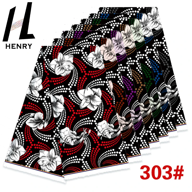 Nice Polynesian Pattern Background Large Flower Polyester Print Fabric ...