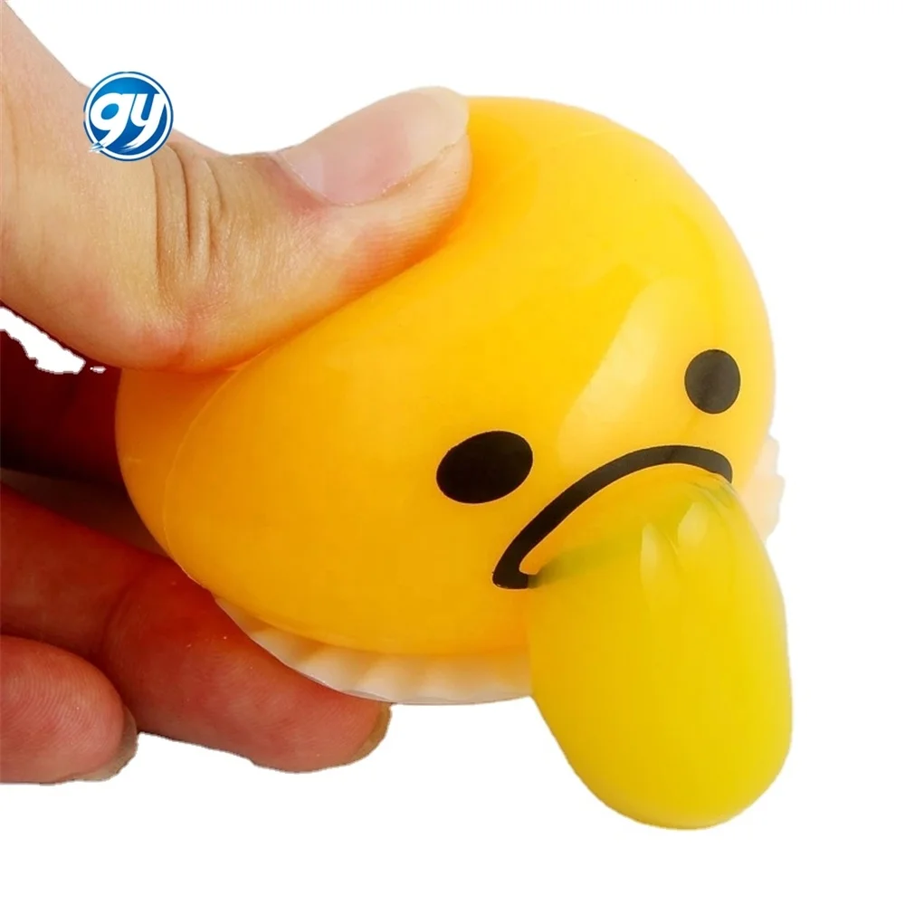 Figuras De Disgusting Gudetama Yolk Lazy Egg Custard Vomit Ball Stress ...