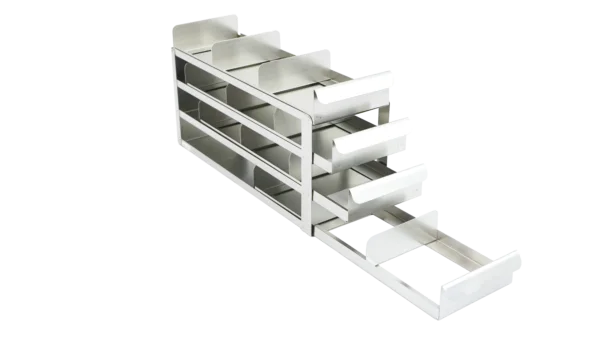 Laboratory Upright Freezer Slidingtray Rack For Standard 2 Inch Cryo ...