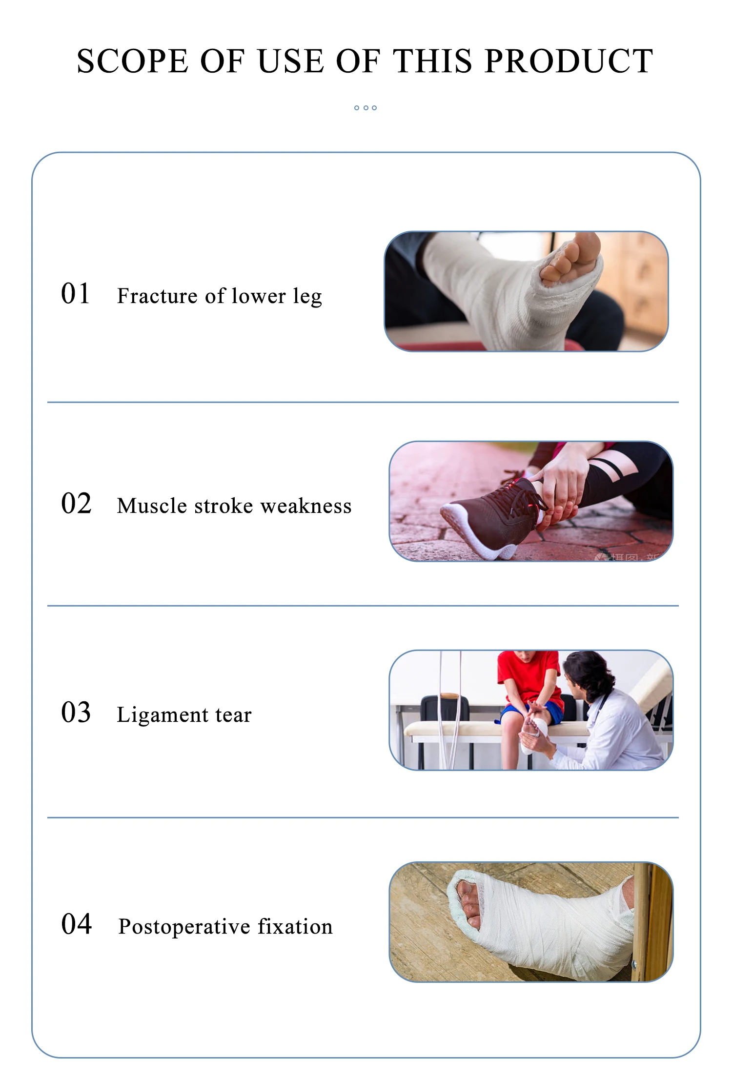 Medical Orthopedic Walker Boot - Fracture Brace Foot Immobilizer