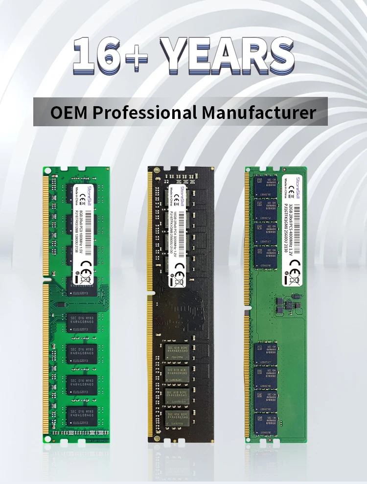 Memoria Ddr5 Ddr4 Ddr3 1.1v 8gb 16gb 32gb Memorias Ram 1600mhz 3200mhz 5200mhz For Desktop - Buy ...