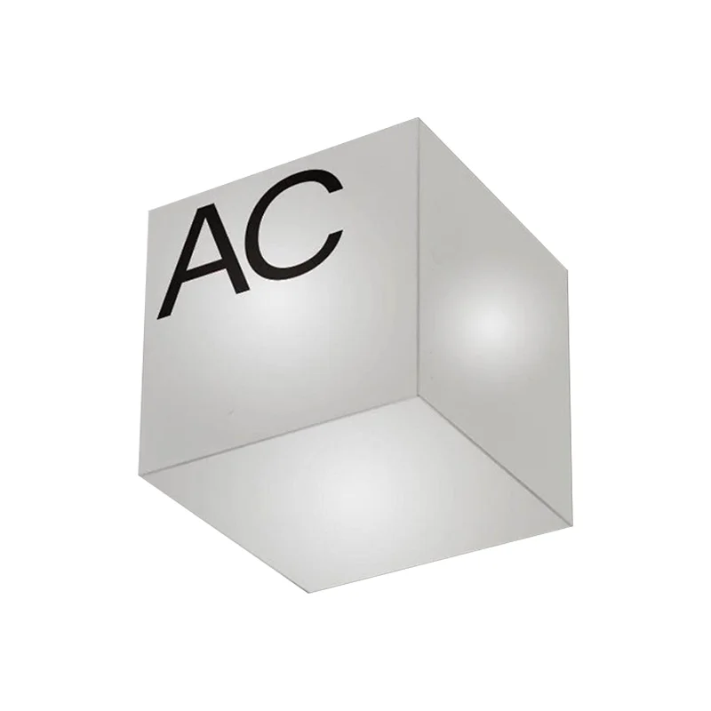 6000k Outdoor LED Light Box with Logo Square Illuminated Business Sign ...