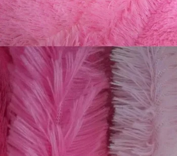 100% Polyester Knitted Plush Toy Fabric With Long Pile Faux Fur - Buy ...