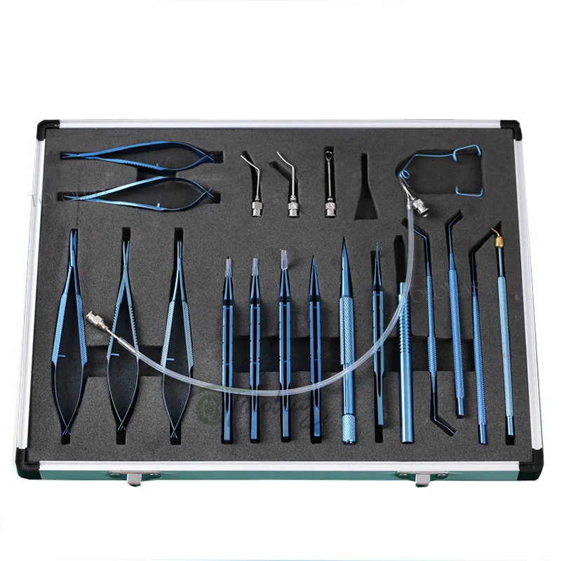 LHVCSS 21-Piece Titanium Alloy Ophthalmic Surgery Kit for Cataract ...