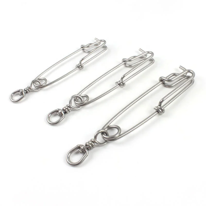 Stainless Steel Longline Fishing Snaps - Durable Swivels