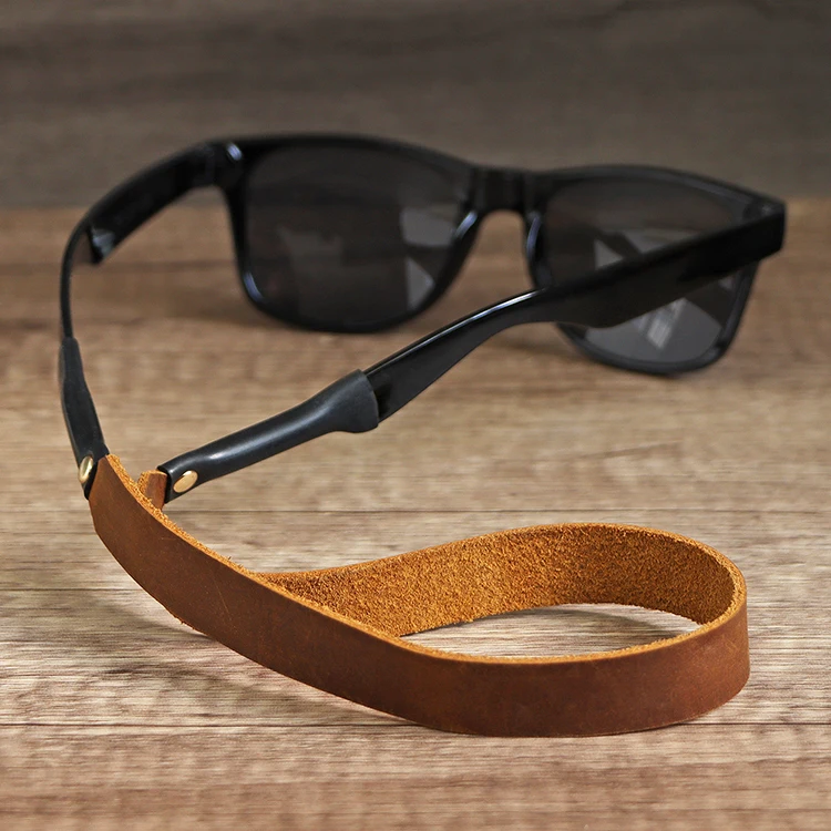 Handmade Customize Leather Retro Sunglass Straps For Trendy Sunglasses Odm