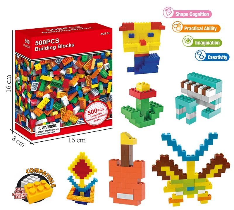 New Arrival 500pcs 1000pcs DIY Classic Brick Juguetes