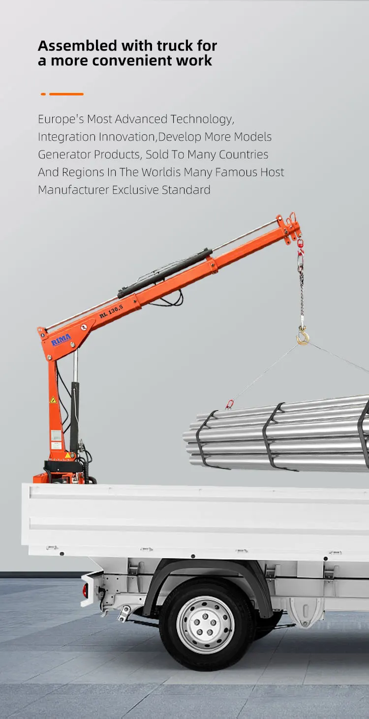 Hydraulic Mini Truck Crane Load Rima Rl130 Folding Booms Pickup Crane Log Forest Cranes - Buy ...