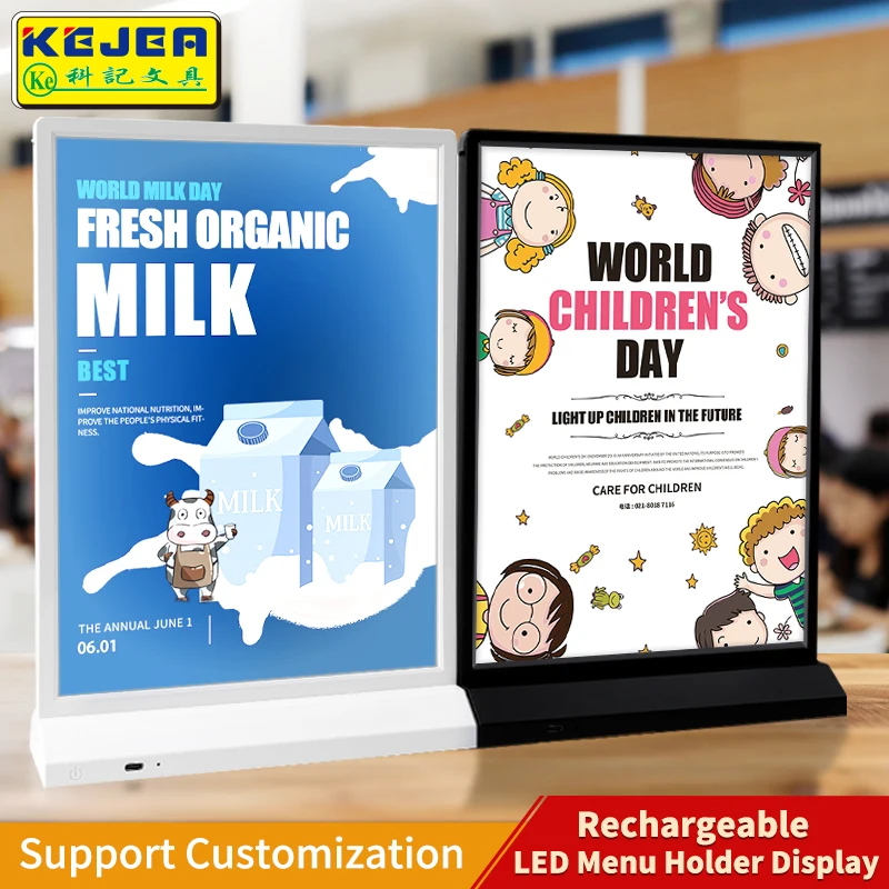 Kejea Double Sided Led Advertising Menu Light Box Drink Display Menu ...