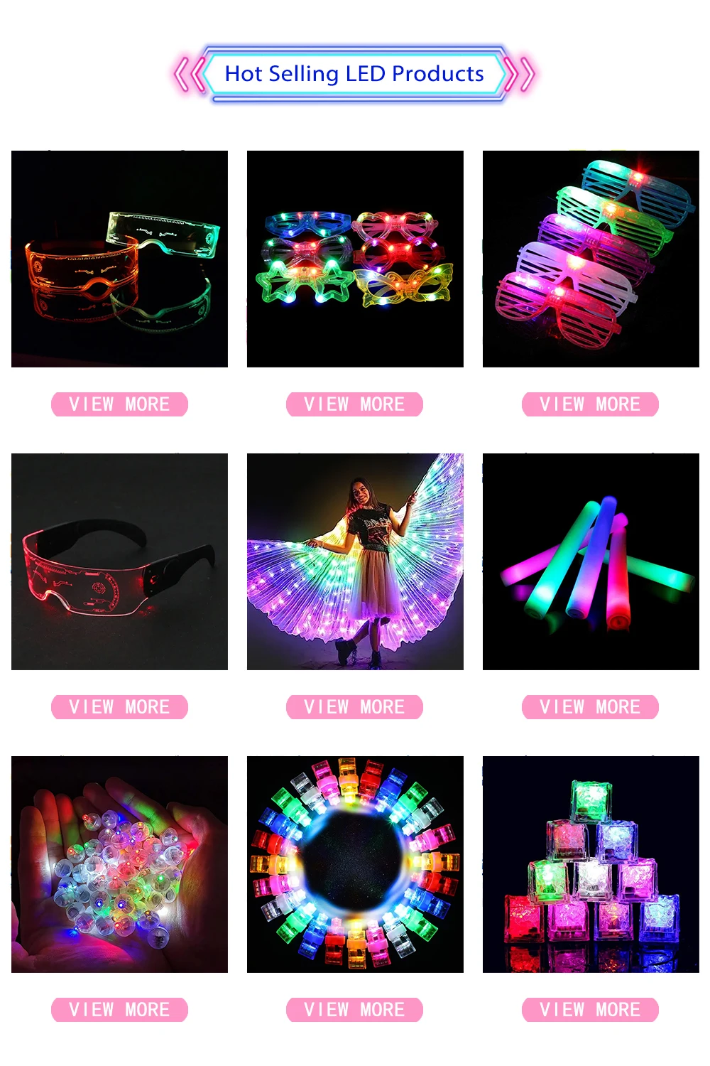 Nicro Fashion Luminous Light Up Led Glasses Christmas Light Shutter ...