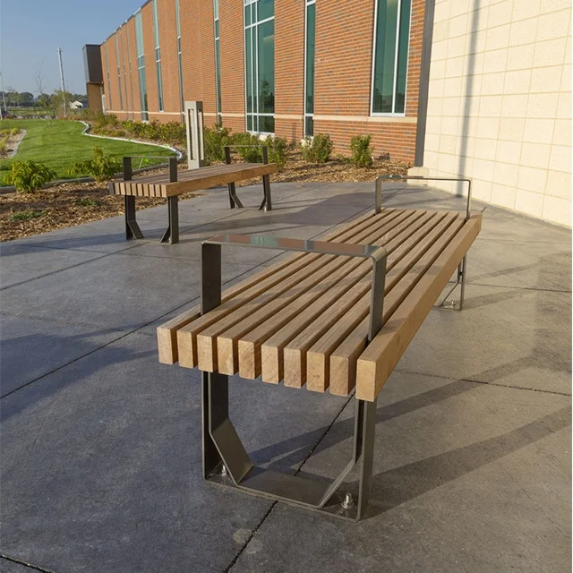 Outdoor Garden Park Patio Solid Wood WPC Bench by Haoyida