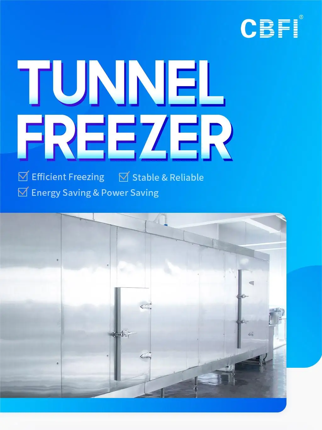 2000kg/h Tunnel Freezer Iqf Quick Freezing Machine For Seafood/shrimp ...