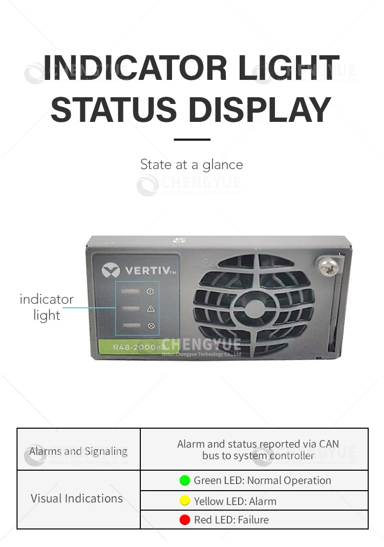 Vertiv R48-2000e3 48v 30a 2000w Single Emerson Telecom Power Module New ...