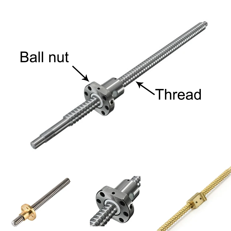 Trapezoidal Threaded T8 Lead Screw Rod with Nut - 1 Year Warranty
