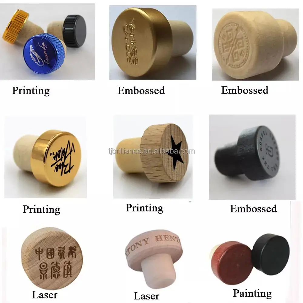 Customized Wooden Blank Carve Logo Wine Stoppers Bottle Stoppers Wine ...