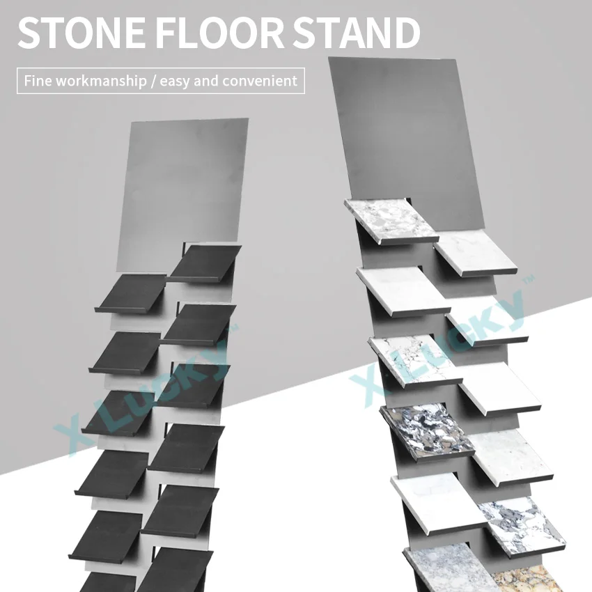 Wholesale Factory Quartz Stand Floor Ceramic Tile Metal Tile Display ...