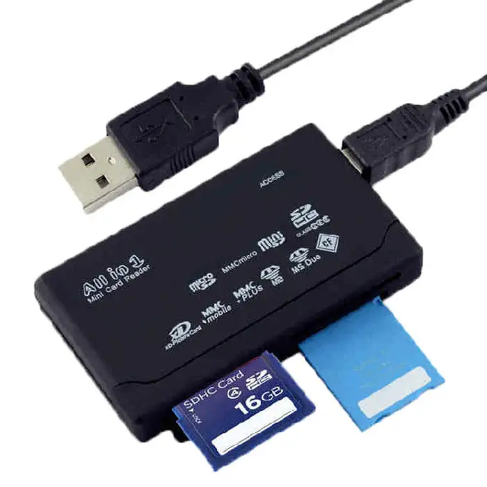 All in One Card Reader TF MS M2 XD CF SD Carder Reader USB 2.0 480Mbps ...