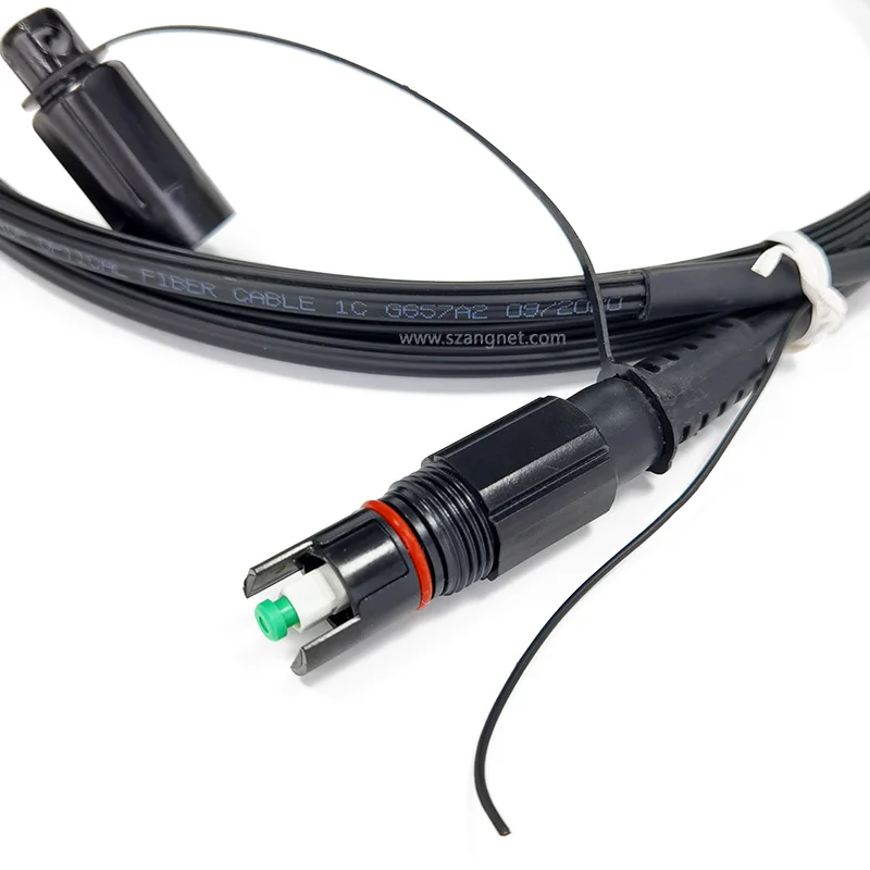 IP68 Rated Outdoor Singlemode Preconnectorized Fiber Drop Cable with ...