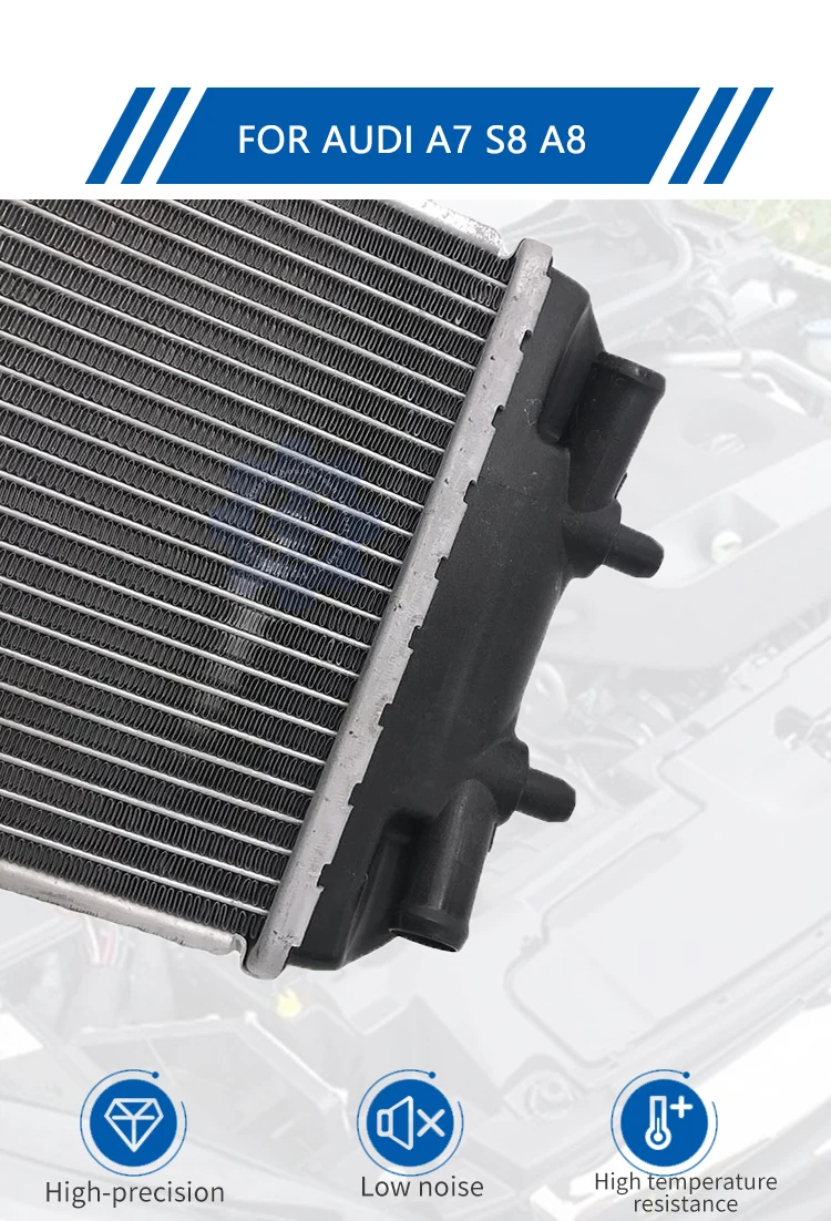 Engine Cooling Auxiliary Radiator 8k0121212c For 2013-2020 Audi A5 Rs3 ...