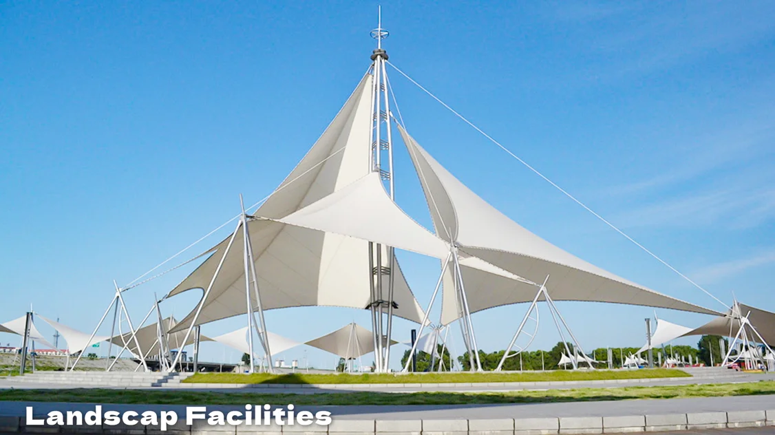 PVDF Membrane Structure Shade Roof Canopy Tents for Hotel Playground ...