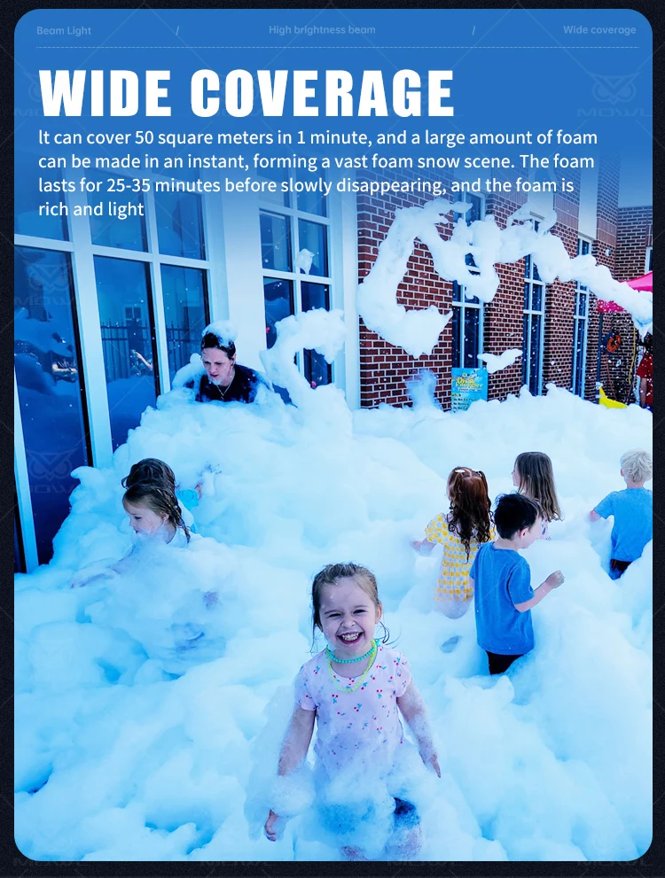 Summer Fun with 2500W Jet Cannon Party Foam Bubble Machine