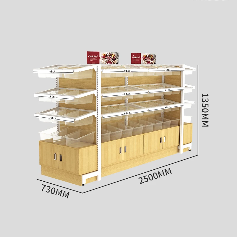 Biscuits/potato Chip Candy Display Shelf Gondola Display Shelving ...