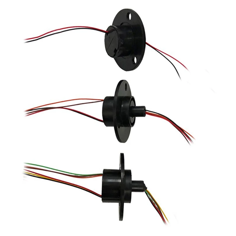 Dia.22mm Capsule Slip Ring 2/3/4/6/8//10/12/18/24ch Circuits 2a/5a/10a ...